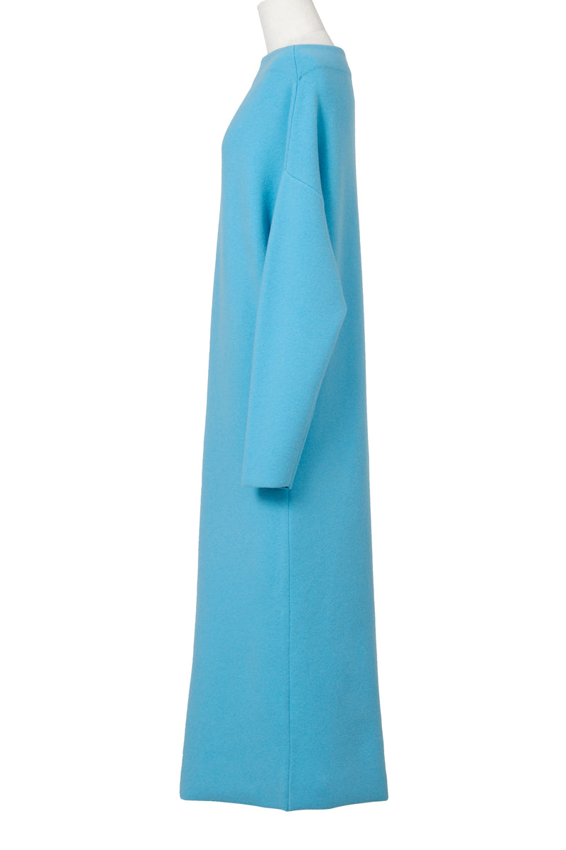 Cashmere I-Line Dress | Sea Blue – MYLAN ONLINE SHOP